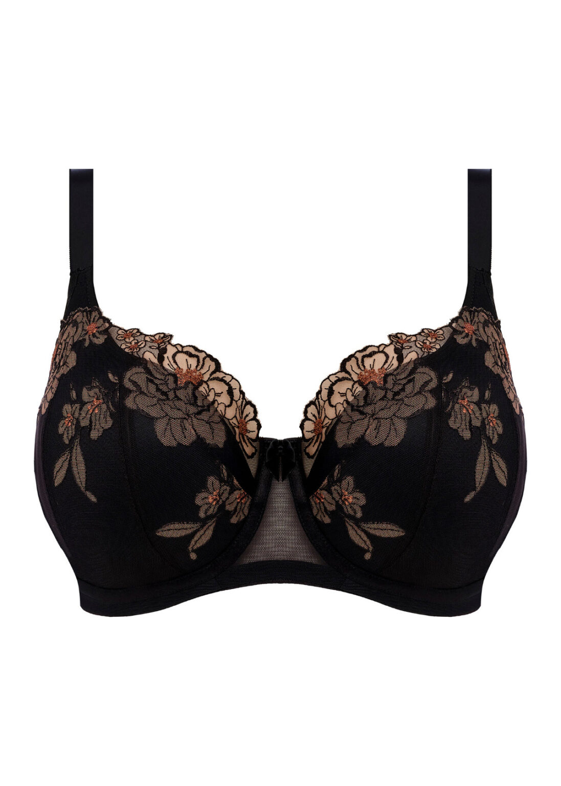 Elomi Teagan Underwire Padded Half Cup Bra, Almond - Bras, Shapewear ...